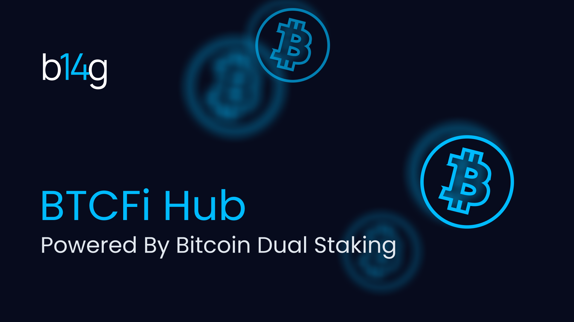 b14g - Lower capital barriers to BTC staking